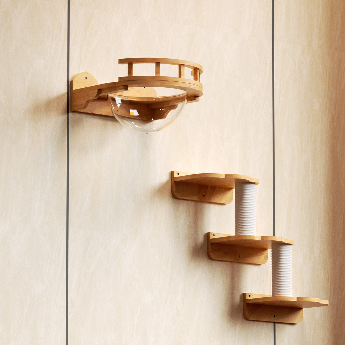 Wall Mounted Cat Shelves, Cat Perch, Cat Wall Value Set | PETOMG – Petomg