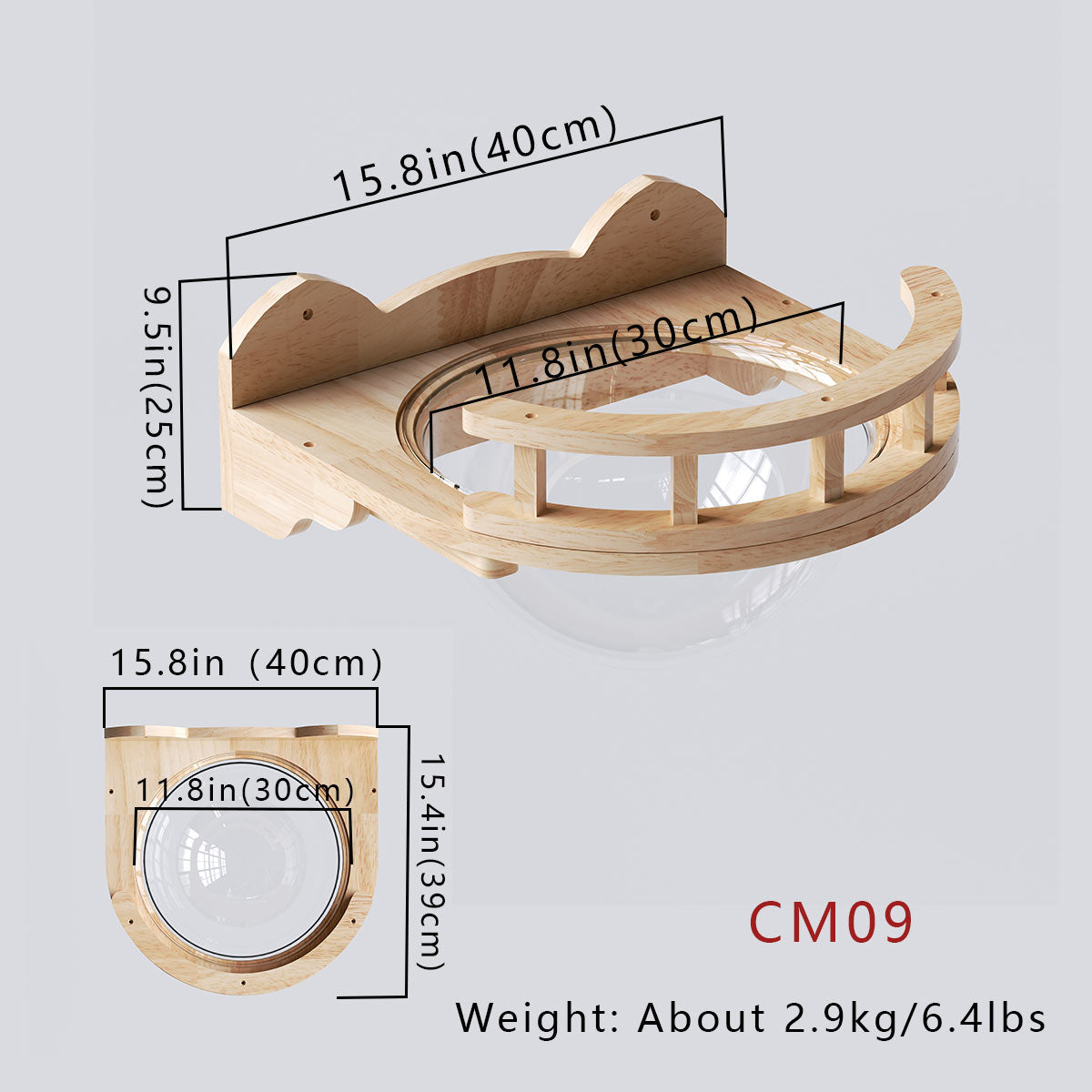 PETOMG Cat Perch, Cat Space Capsule, Cat Bed Furniture, Cat Wall Mount ...