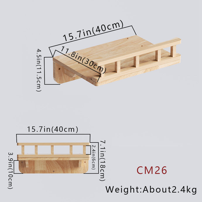 Cat Shelves & Cat Walks | Rubberwood | Free shipping over AU & US ...